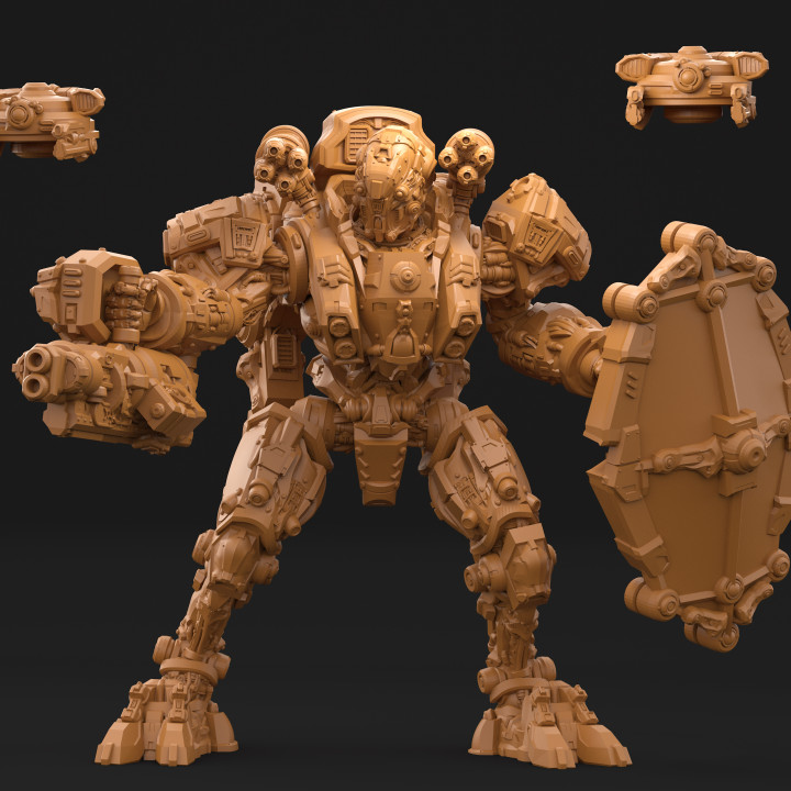 3D Printable Anime Mech by 3DArtGuy