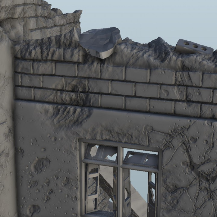 3D Printable Corner ruins 14 - Modern WW2 WW1 Western Eastern Front ...