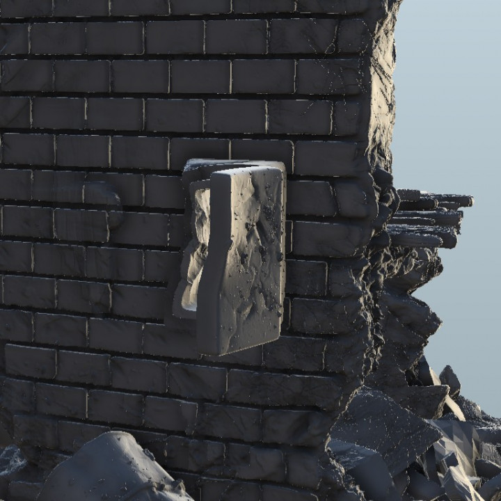 3D Printable Corner ruins 14 - Modern WW2 WW1 Western Eastern Front ...