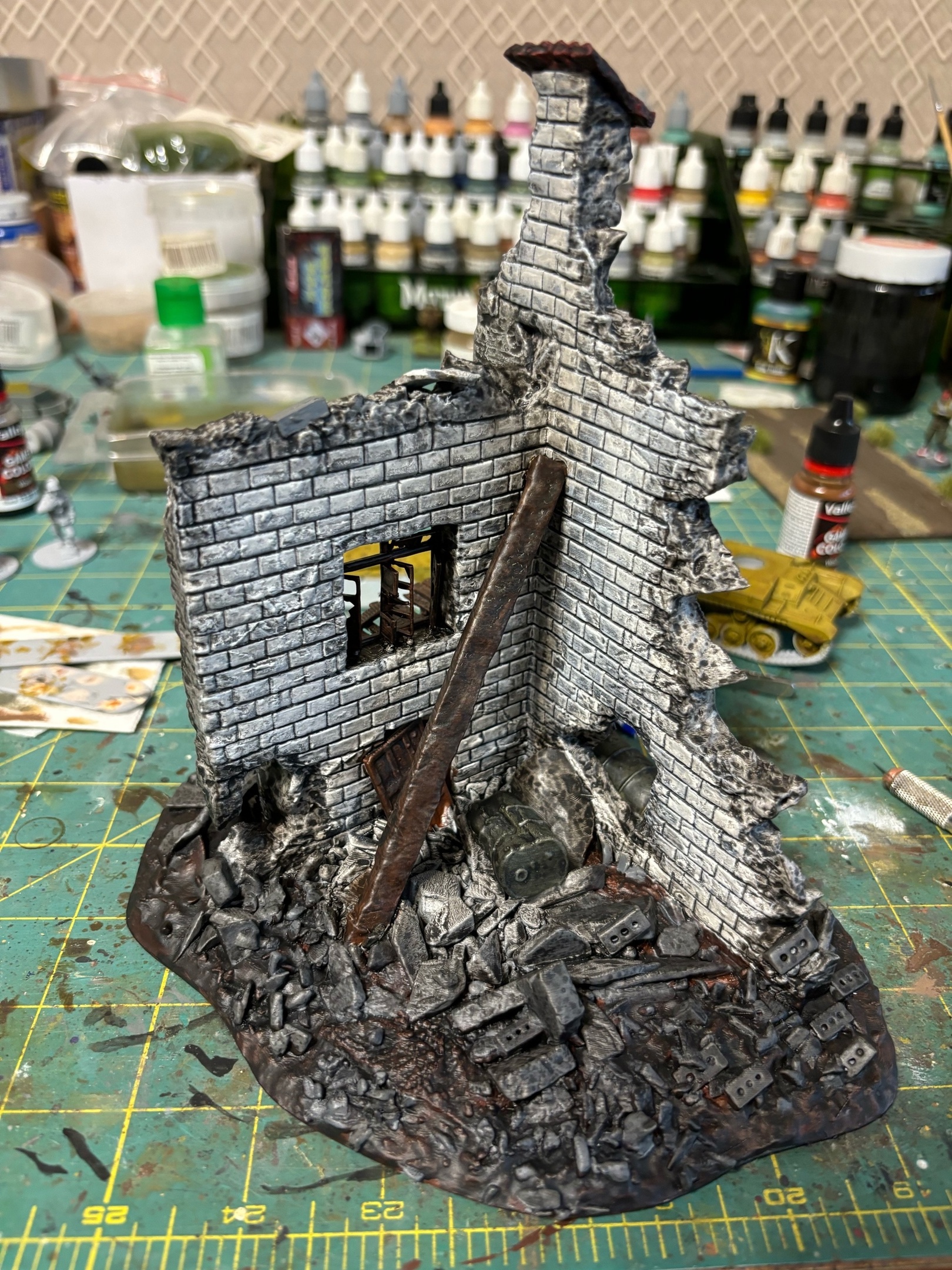 3D Printable Corner ruins 14 - Modern WW2 WW1 Western Eastern Front ...