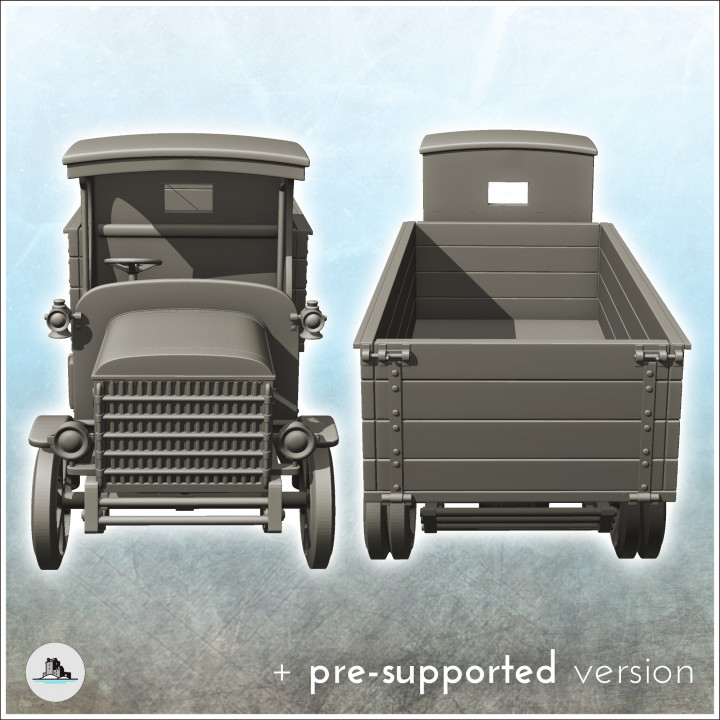 3D Printable 1915 Daimler B-Type Lorry 1 - Modern WW2 WW1 Western ...