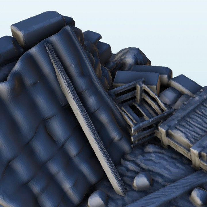 3D Printable Ruins of house 15 - Modern WW2 WW1 Western Eastern Front ...