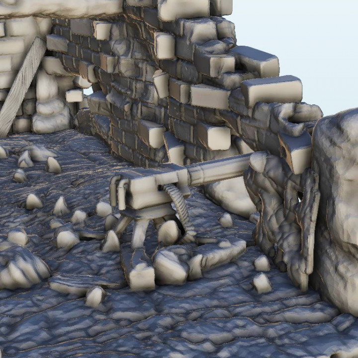 3D Printable Ruins of house 15 - Modern WW2 WW1 Western Eastern Front ...