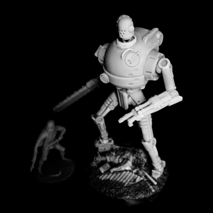 3D Printable H.O.B.S. GOLEM - TERRA WORKERS SYNDICATE by Outer Miniatures