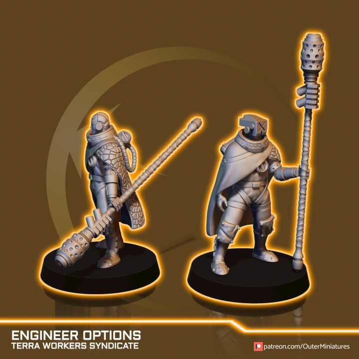 3D Printable ENGINEER and CONTROL DRONE - TERRA WORKERS SYNDICATE by ...