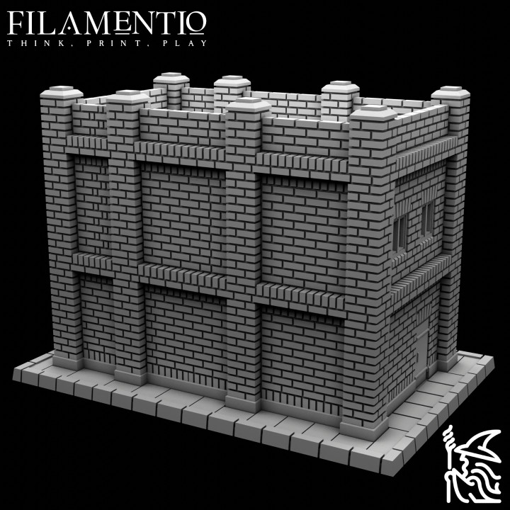 3D Printable Red Brick Factory by Filamentio