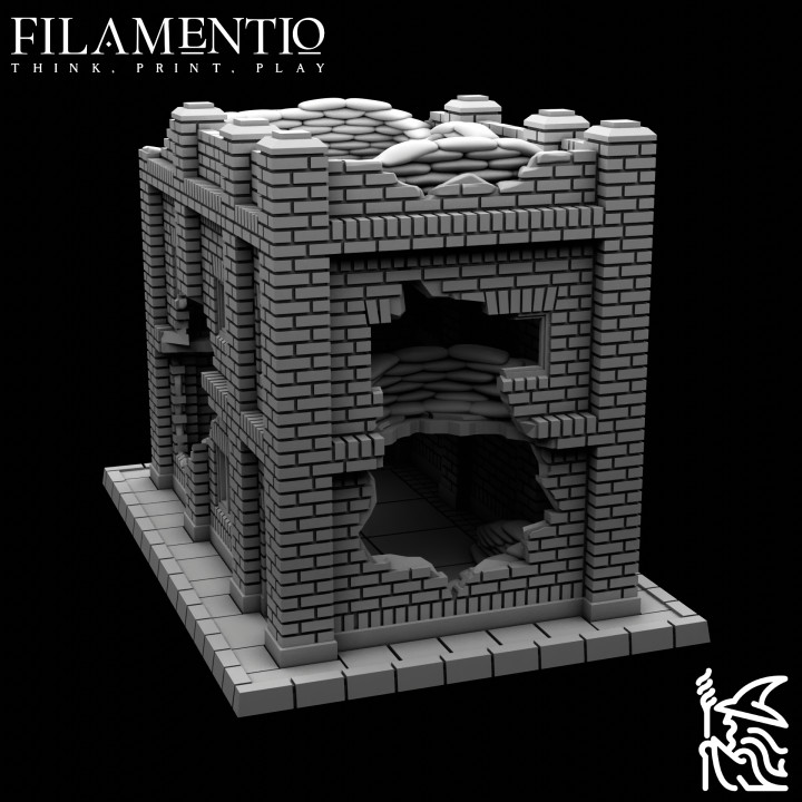 3D Printable Red Brick Factory by Filamentio