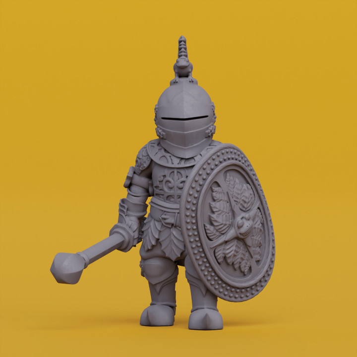 3D Printable Frog Bullywug Knights+Commanders by vector.miniatures