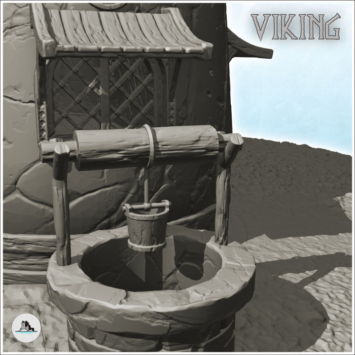 3D Printable Viking palace with large canopy and well (10) - Alkemy ...