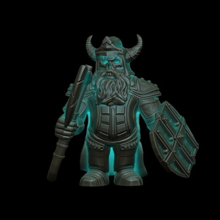 3D Printable Undead Dwarf Guards (pre-supported) by Admiral Apocalypse