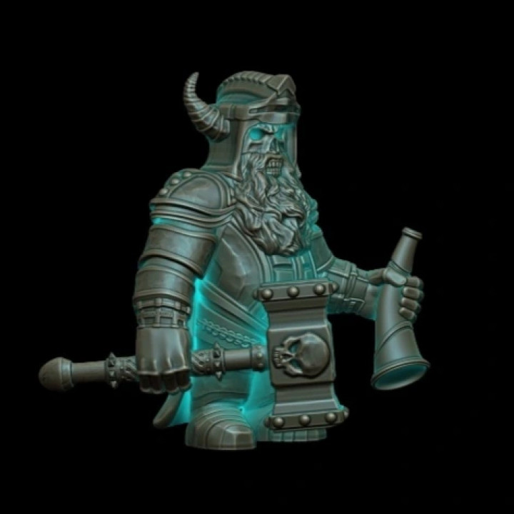 3D Printable Undead Dwarf Guards (pre-supported) by Admiral Apocalypse
