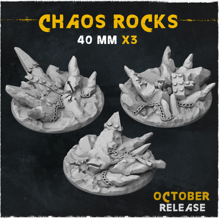 3D Printable Chaos Rocks - Small set by Zabavka Workshop