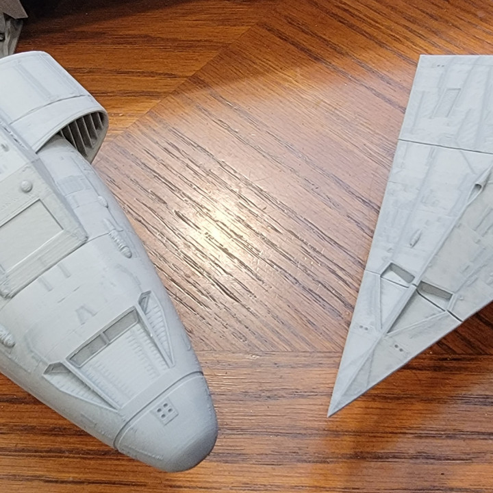 3D Print of 1:270 Beowulf Starship Miniatures by shirgall