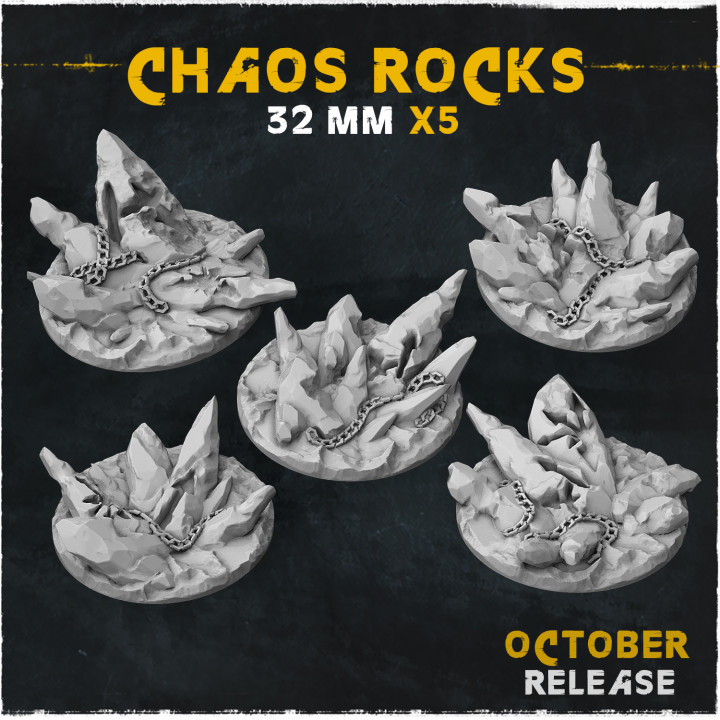 3D Printable Chaos Rocks - Big Set by Zabavka Workshop