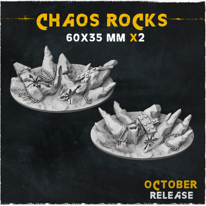 3D Printable Chaos Rocks - Big Set by Zabavka Workshop
