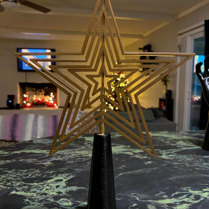 3D Printable Christmas Tree Star by Thin Air 3D