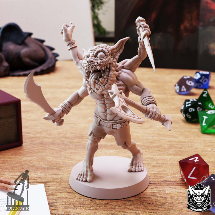 3D Printable Mutated Goblin - Koruvus by Dungeon Dog