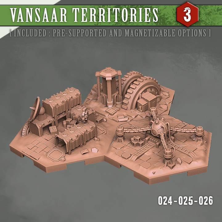 3D Printable NECROMUNDA VAN SAAR TERRITORIES by PopovLaboratory
