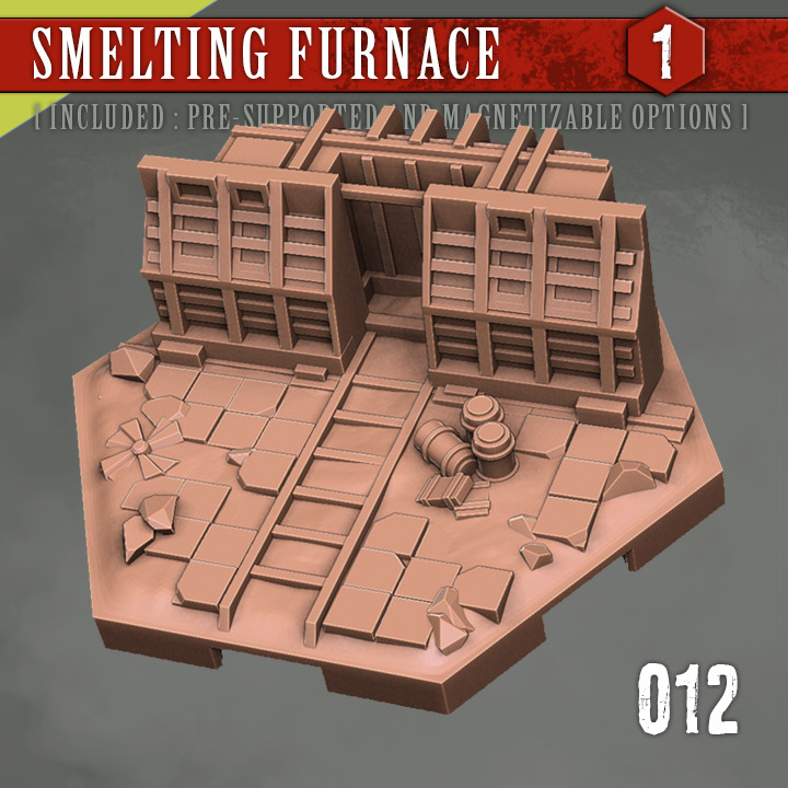 3D Printable NECROMUNDA GOLIATH TERRITORIES by PopovLaboratory