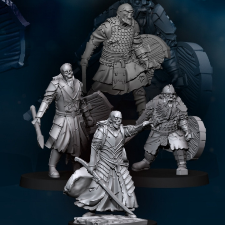 3D Printable 4x Dead Spirit | Dead City | Fantasy by Davale Games