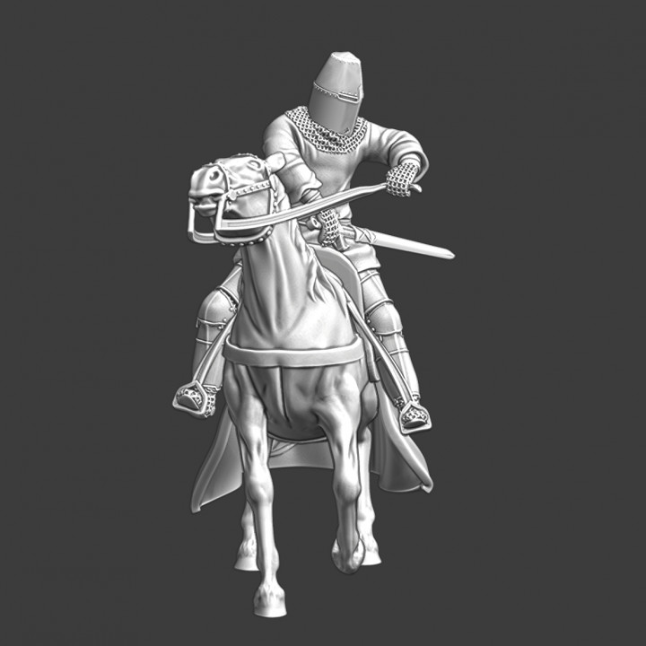 Descargar Medieval mounted knight drawing his blade de Northern ...