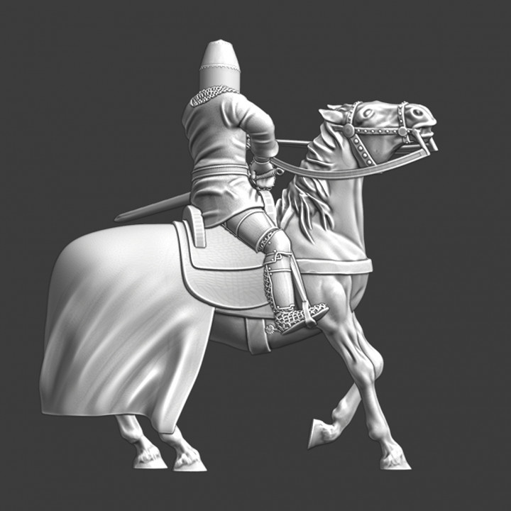 3D Printable Medieval mounted knight drawing his blade by Northern ...