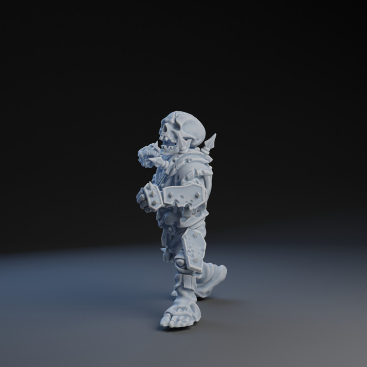 3D Printable Fantasy Football Halfling Skeleton Lineman by BruteFun ...