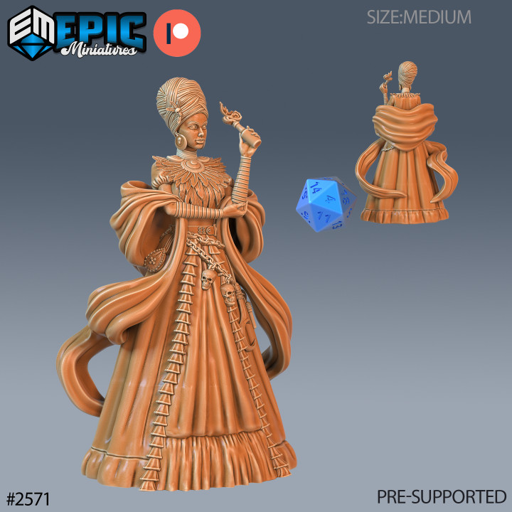 3D Printable Southern Queen Set / African Tribe / Utopian Leader ...