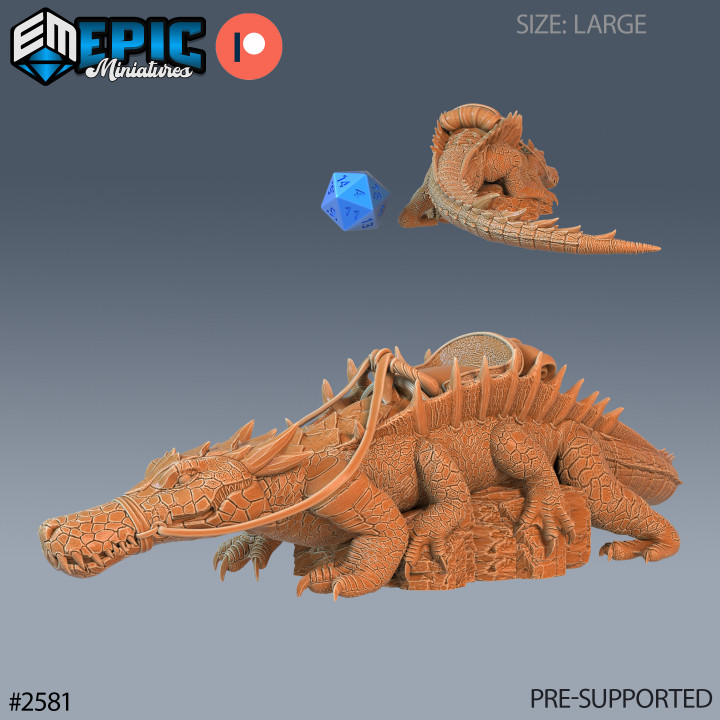3D Printable Vodoo Priest Set / Crocodile Rider / Mount / Southern ...