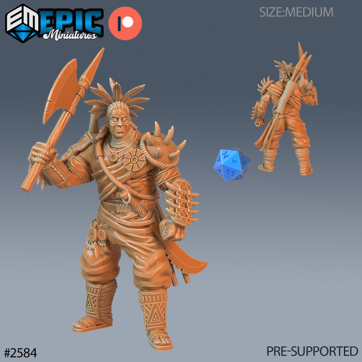 3D Printable Tribe Champion Set / Southern Fighter / Utopian Warrior ...