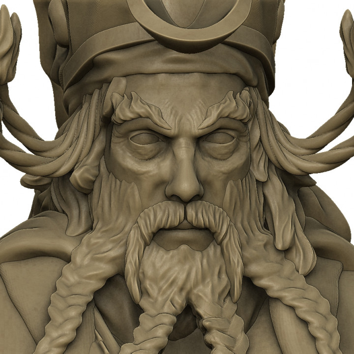 3D Printable Blackbeard V1 - Cursed Pirates Promo by MiniaturesCraze