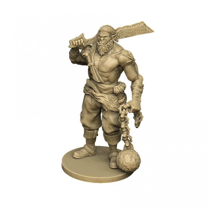 3D Printable Orc Pirate by MiniaturesCraze
