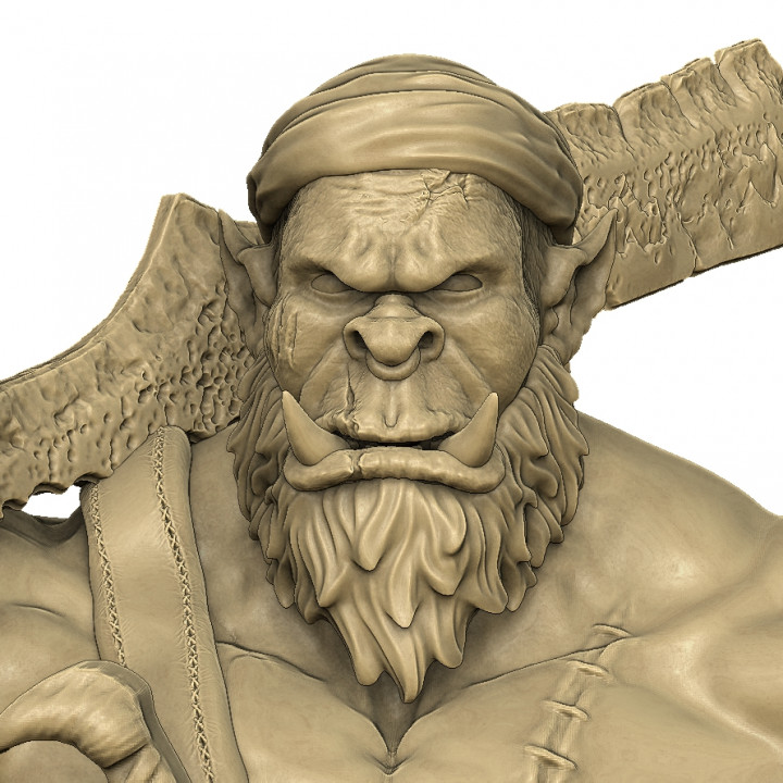 3D Printable Orc Pirate by MiniaturesCraze