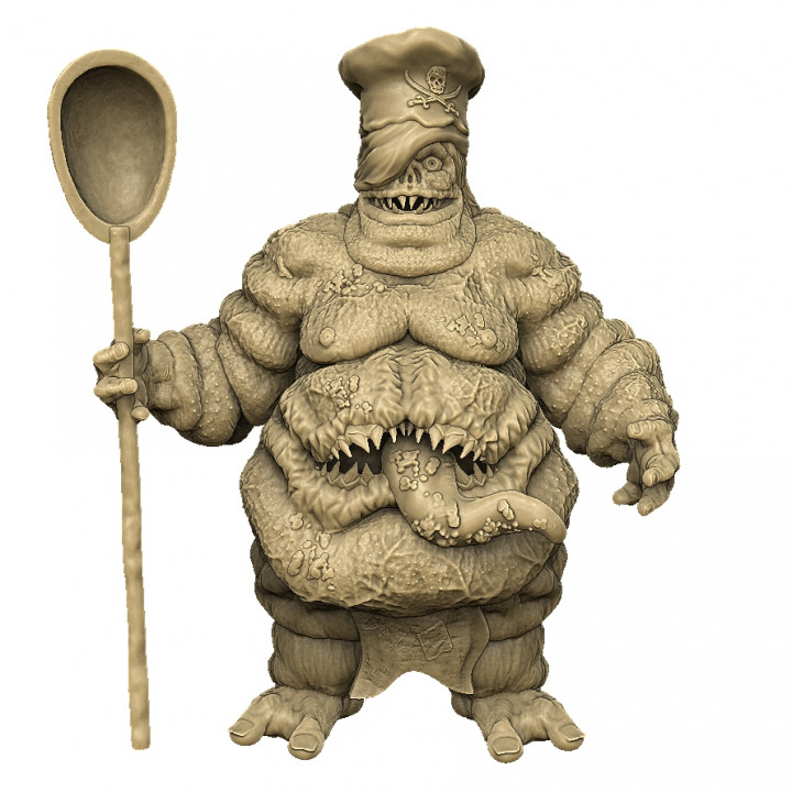 3D Printable Cursed Pirate Chef by MiniaturesCraze