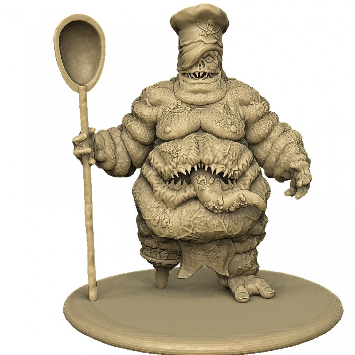 3D Printable Cursed Pirate Chef by MiniaturesCraze