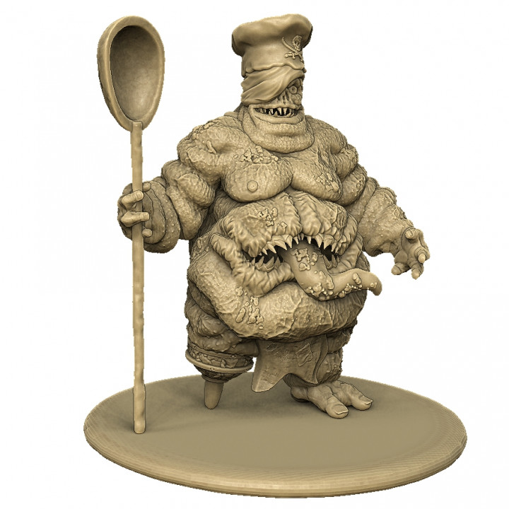 3D Printable Cursed Pirate Chef by MiniaturesCraze