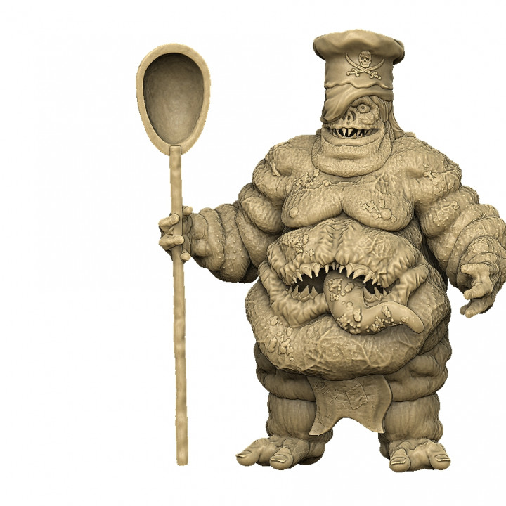 3D Printable Cursed Pirate Chef by MiniaturesCraze