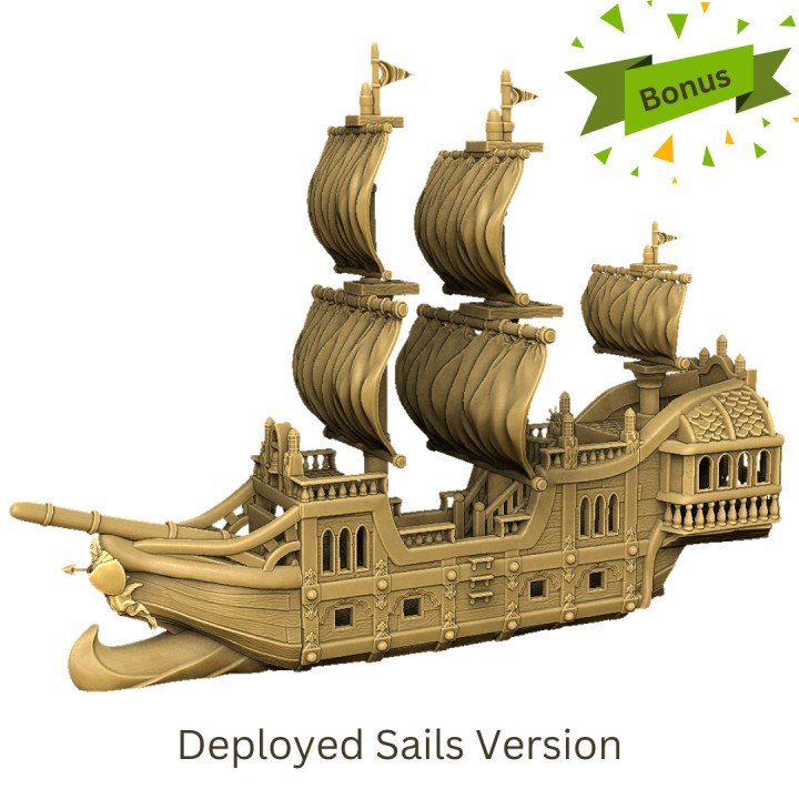 3D Printable 28mm Playable Pirate Ship by MiniaturesCraze 3D Printable 28mm Playable Pirate Ship by MiniaturesCraze