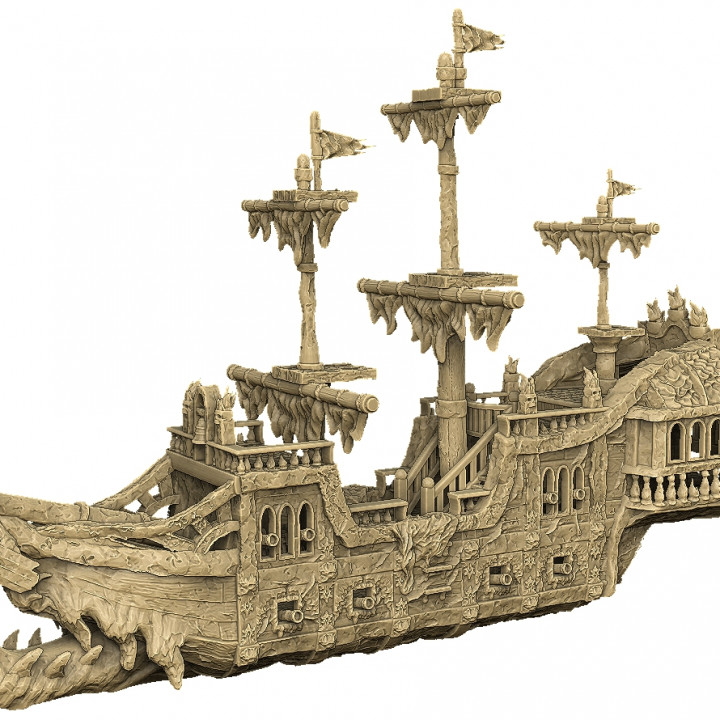 3D Printable 20mm Ghost Ship by MiniaturesCraze