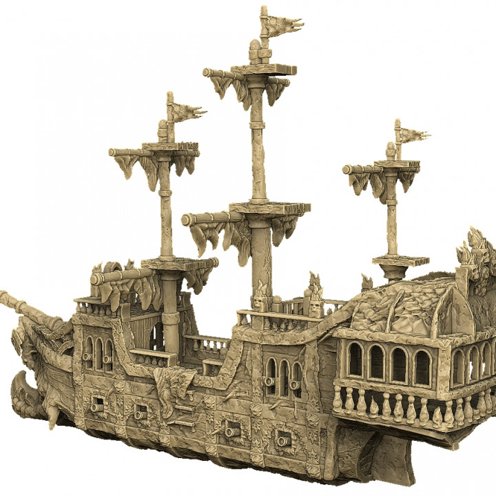 3D Printable 20mm Ghost Ship by MiniaturesCraze
