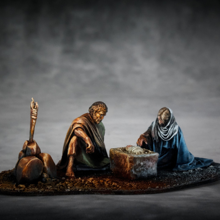 3D Print of Christmas Nativity Scene by SurfaceTension