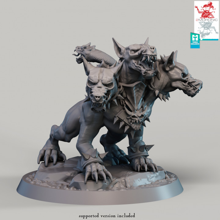 3D Printable Cerberus the Hound of Hell by 2moronic miniatures