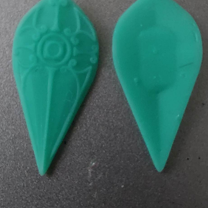 3D Printable Wood Elf Shield by Luke Hardy