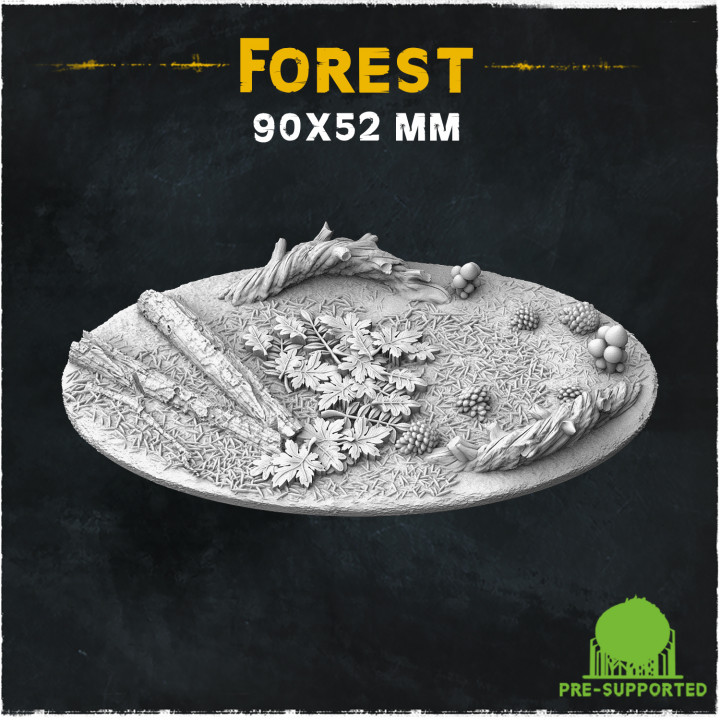 3D Printable Forest (Big Set) - Wargame Bases & Toppers 2.0 by Zabavka ...