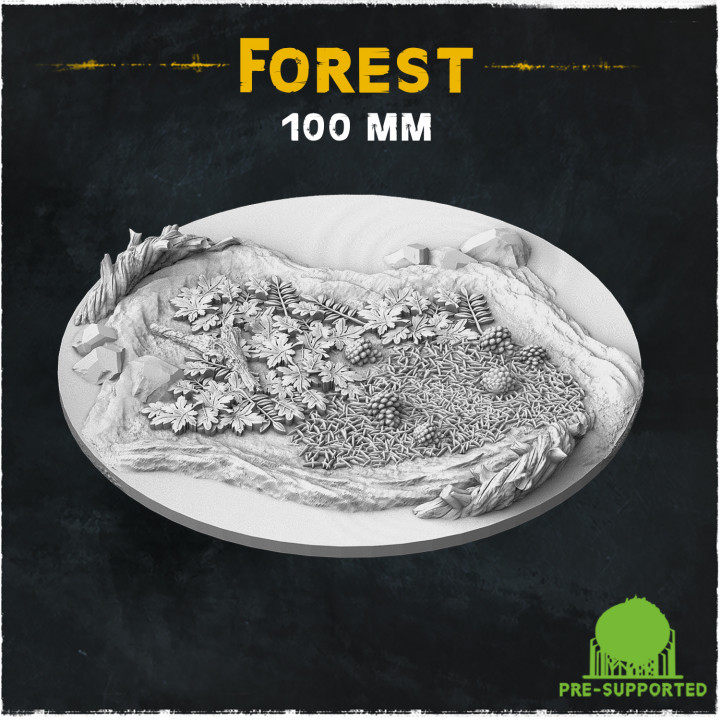 3D Printable Forest (Big Set) - Wargame Bases & Toppers 2.0 by Zabavka ...