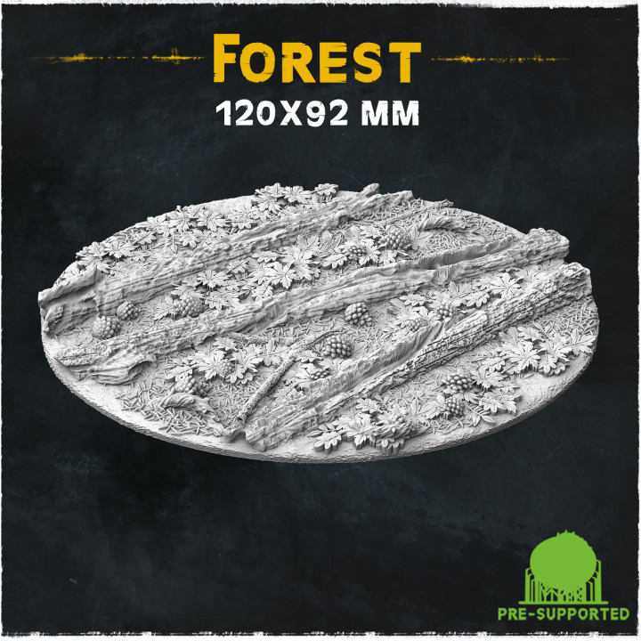 3D Printable Forest (Big Set) - Wargame Bases & Toppers 2.0 by Zabavka ...