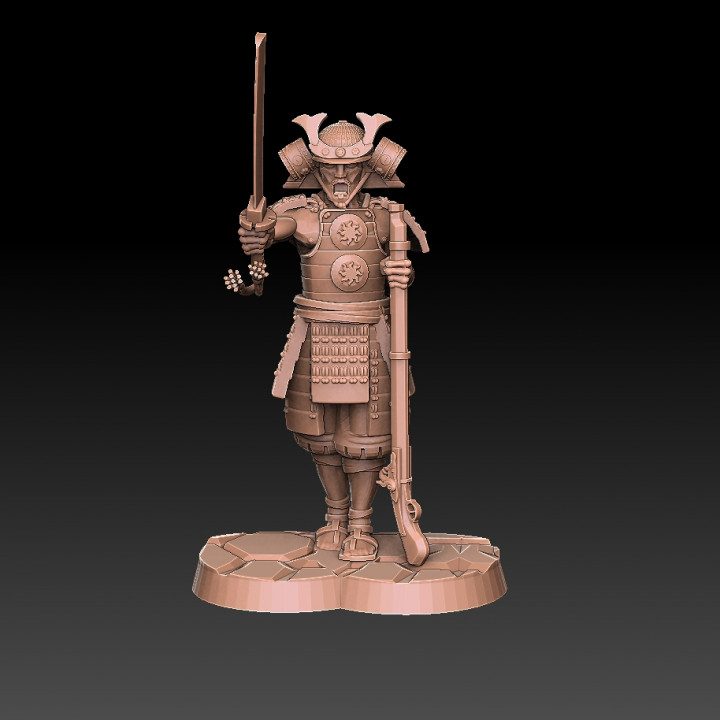 3D Printable Ashigaru Musket Regiment by Sharedog Miniatures