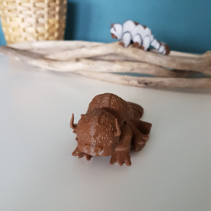 3D Printable Flying Bison (inspired by Appa) Flexi by Boby Green Creations