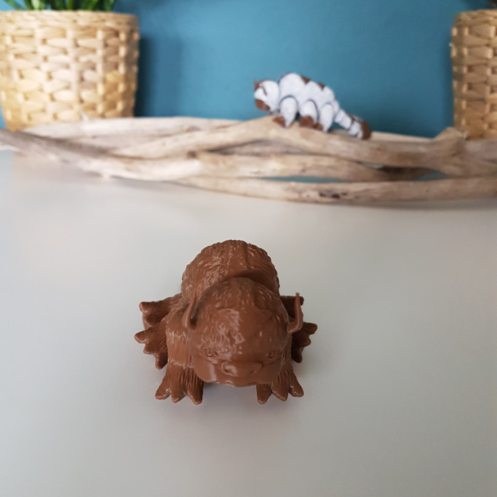 3D Printable Flying Bison (inspired by Appa) Flexi by Boby Green Creations