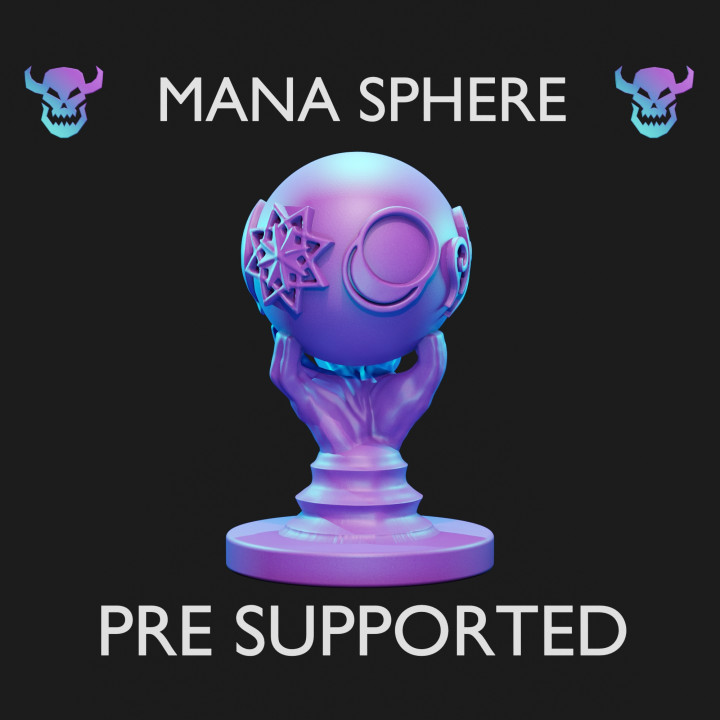 3D Printable Mana Sphere - Pre Supported by Tom's Twisted Tavern
